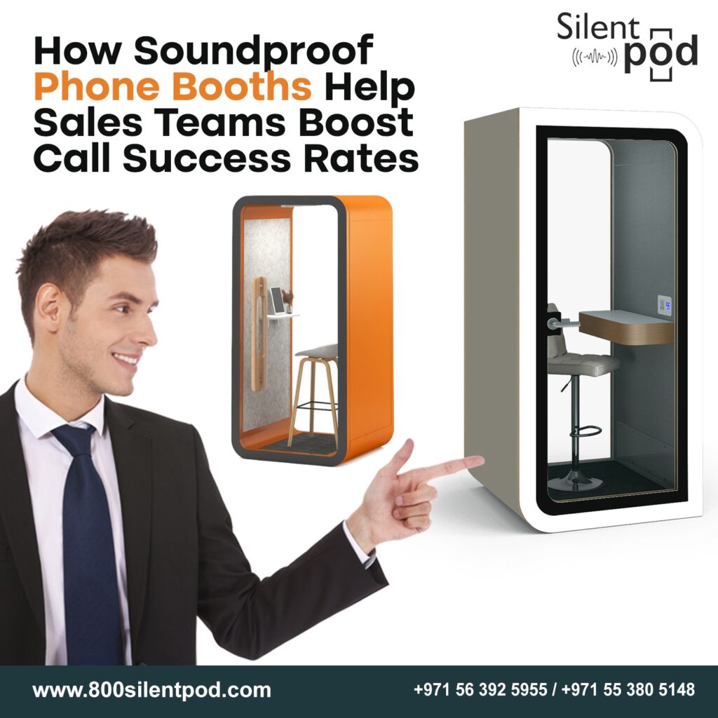 How soundproof phone booth help sales team boost call success rate